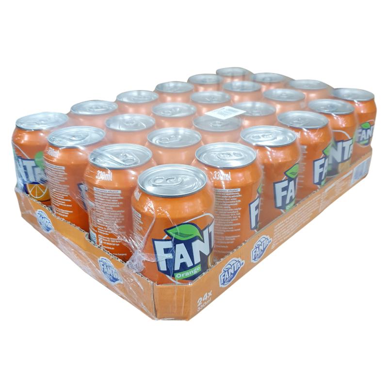 Vente en gros Fanta orange | Carton de 24 x 33cl - Panierexpresspro.fr