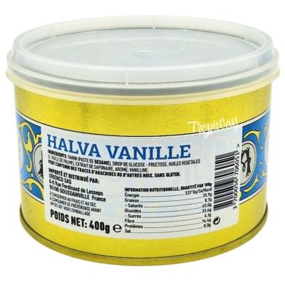 Vente en gros Halva Vanille Grec Olympos | Carton de 12 x 400g - Panierexpresspro.fr