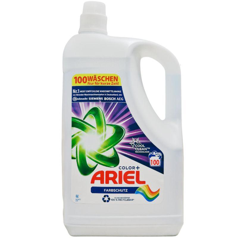Lessive liquide Ariel Couleur 100 lavages - Carton de 4 x 5,5l