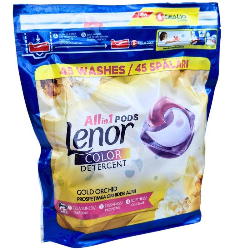 Vente en gros Lenor color 45 capsules lessive pods 2 x 1129g ...