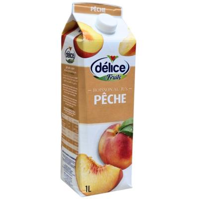 Vente en gros Jus delice nectar pêche brick | Carton de 6 x 1l ...