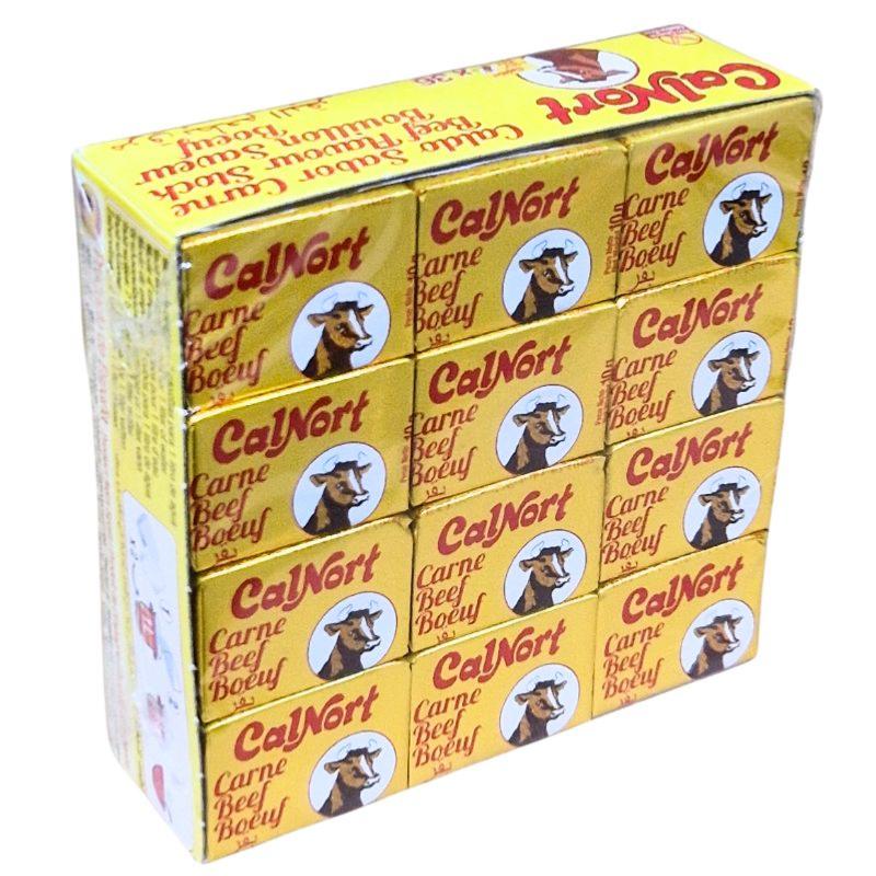 Vente en gros Bouillon Calnort cube display boeuf | Carton de 32 x 36 x ...