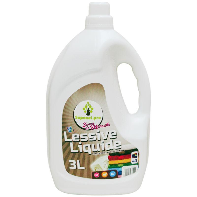Vente en gros Lessive liquide Saponel Savon de Marsielle | Carton de 4 ...